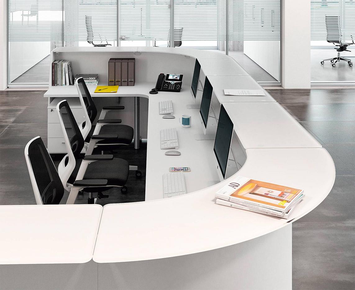 Banque d'accueil Accueil glass