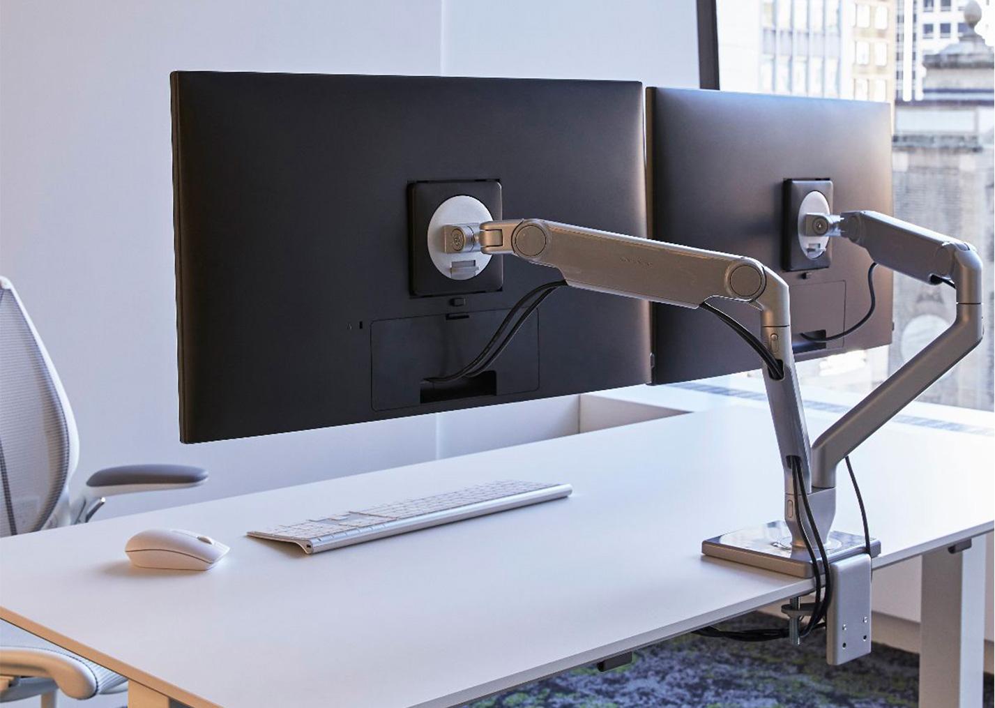 Bras support écrans Humanscale multi-screen