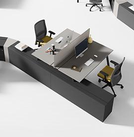Bureau professionnel modulable pour open space - France Bureau